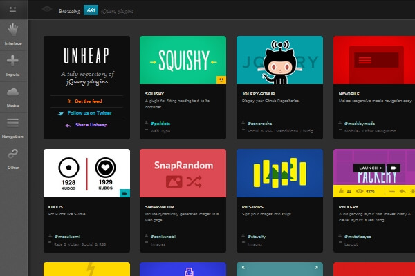 Unheap – A tidy repository of jQuery plugins | Bypeople