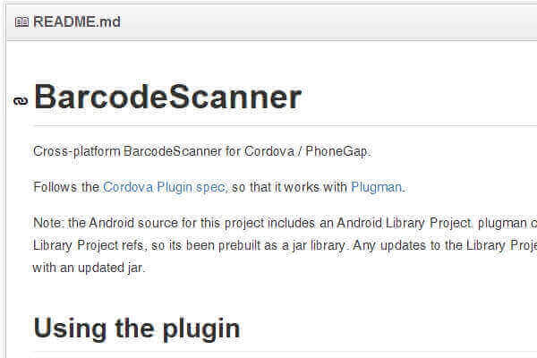BarcodeScanner For PhoneGap | Bypeople