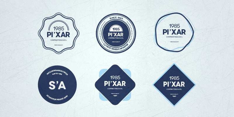 PSD Flat Badge Templates - ByPeople