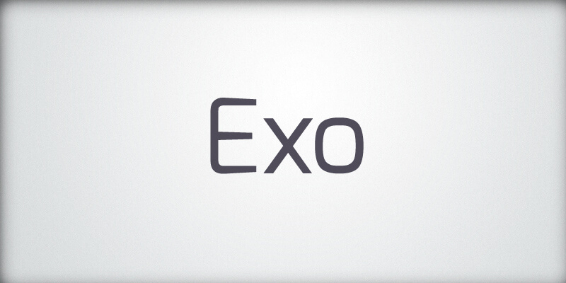 Exo: Futuristic-looking Web Font - ByPeople