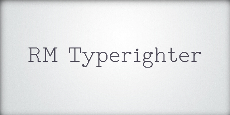 Typewriter Fonts - ByPeople (22 submissions)