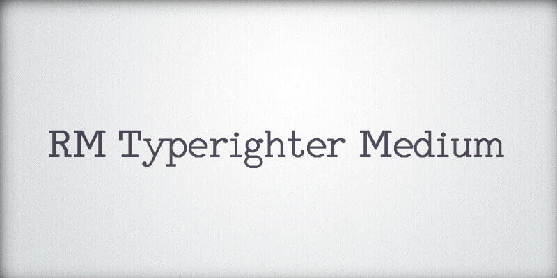 Typewriter Fonts - ByPeople (25 submissions)