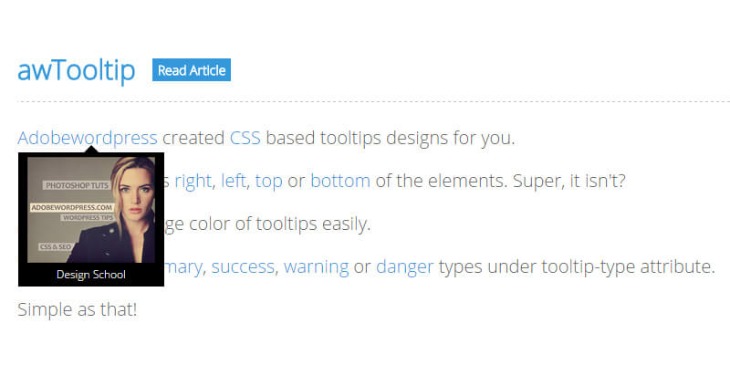 Simple CSS tooltips | Bypeople
