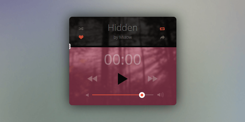 Minimal jQuery Music Player | Bypeople