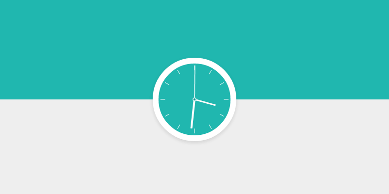 Ultra Cool Flat CSS Clock | Bypeople