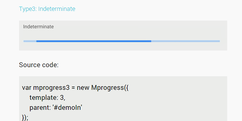 Mprogress.js: Material Design Progress Bar Generator - ByPeople