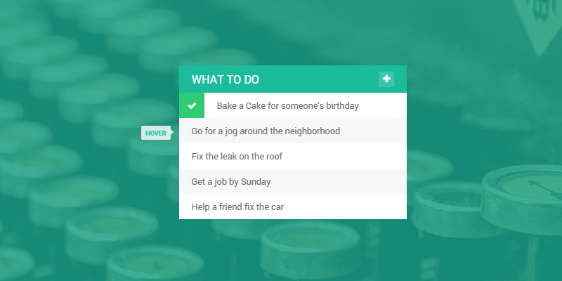 LESS & jQuery Flat To-Do-List | Bypeople