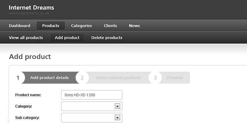 Internet Dreams: CSS Admin Template - ByPeople