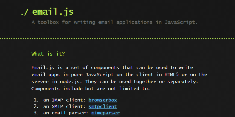 email.js: Email Apps JavaScript Framework | Bypeople