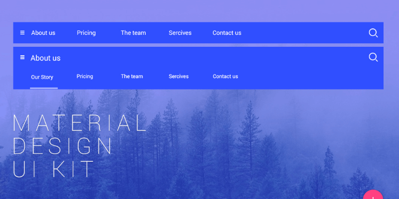 Free Material Design UI Kit - ByPeople
