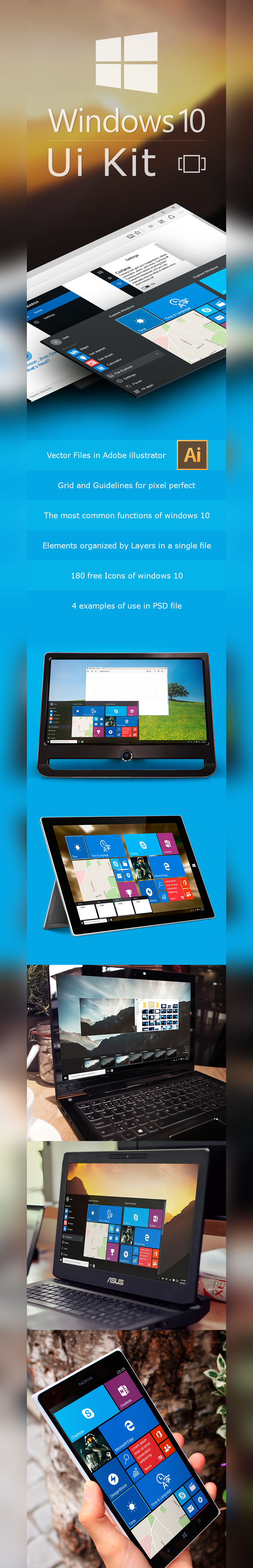 Windows 10 User Interface Kit | Bypeople