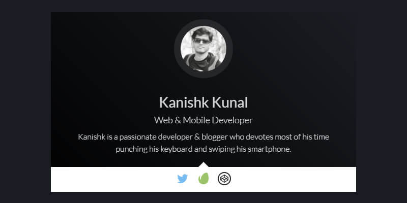 Eye Catching Profile Card | Bypeople