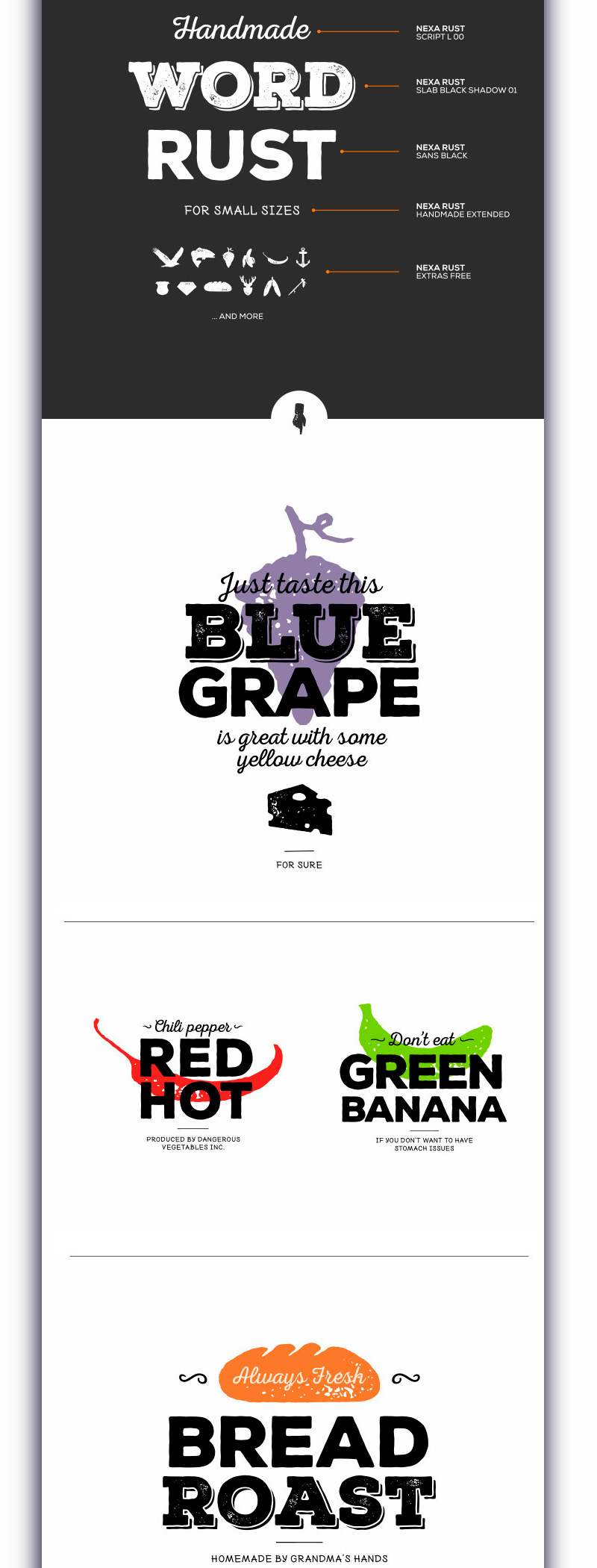 Intro Rust: Vintage Font Family | Bypeople