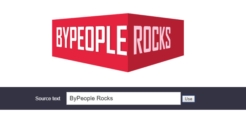 CSS Isometric Marquee Textbox | Bypeople