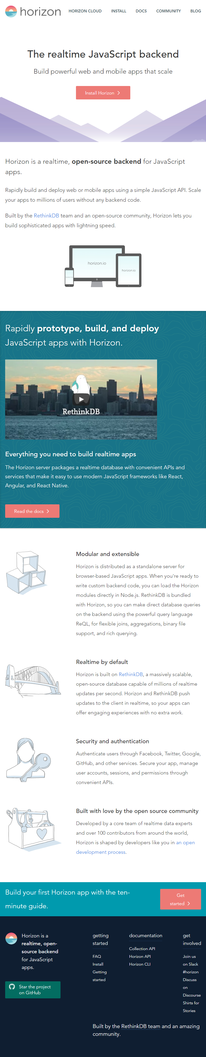 Horizon: Open-source Realtime JavaScript Backend | Bypeople