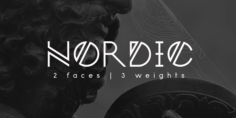 Nordic: Norwegian Rune-inspired Free Font - ByPeople