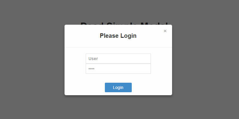CSS & JS Login Modal | Bypeople