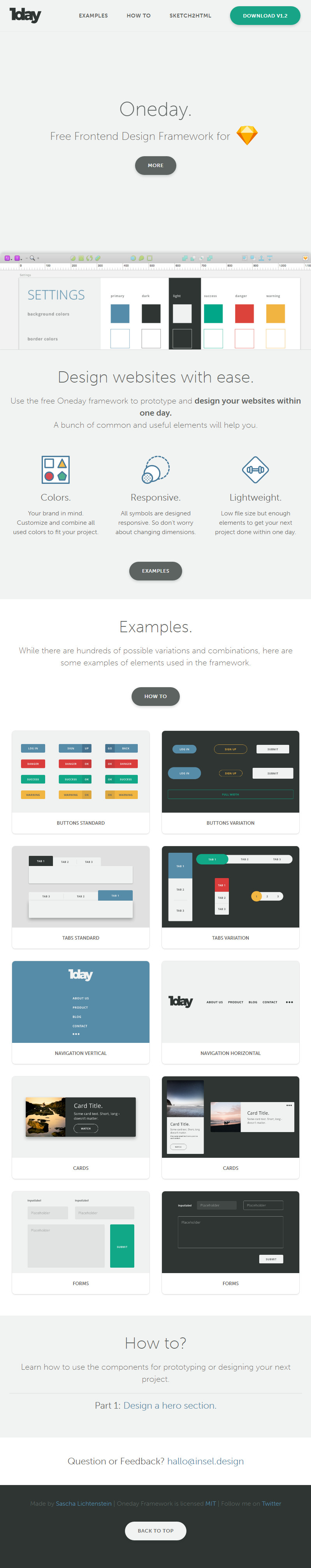 Oneday: Free Frontend Design Sketch Framework - ByPeople