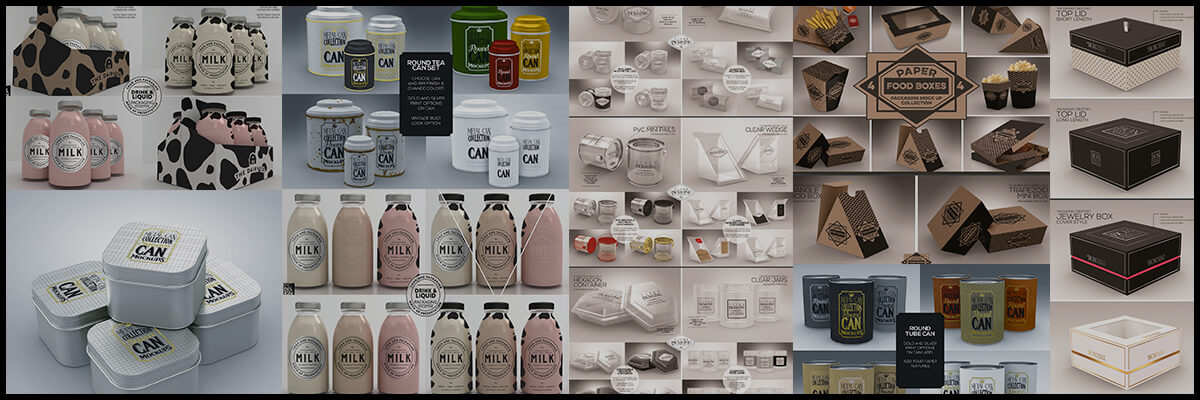 1000+ Packages and Boxes MockUps in Several Materials and Presentations ...