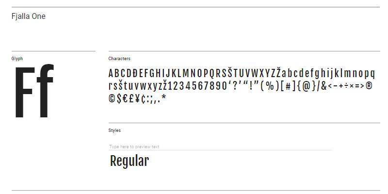 Fjalla One: Display Sans-serif Font - ByPeople