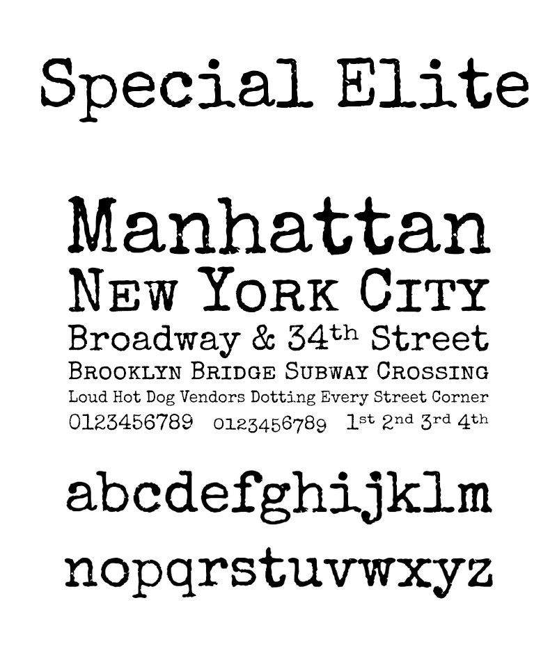 Special Elite Font | Bypeople