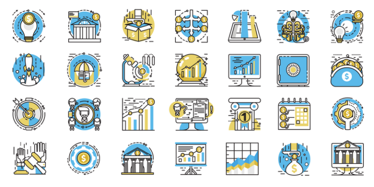 Flat & Line Icons Collection