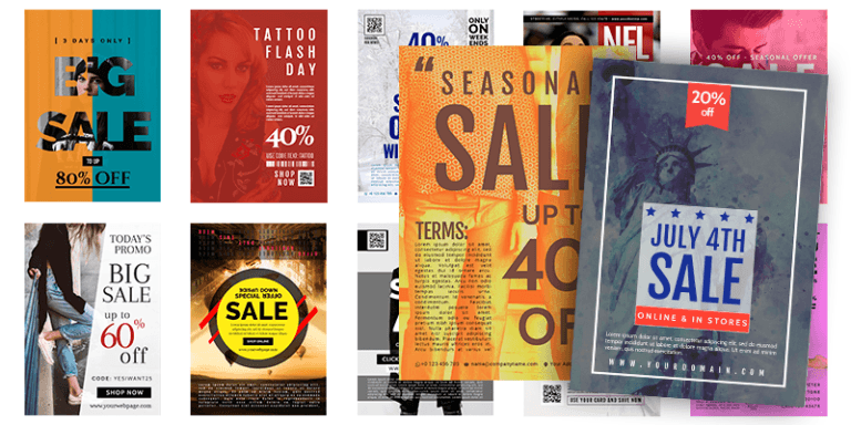 250 Flyer Templates, Ai & PSD Files, Commercial Use License | Bypeople
