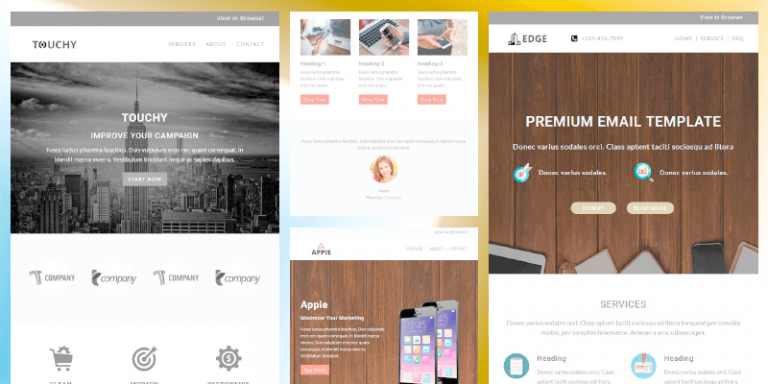 Responsive HTML Email Templates Pack, Major Browser & Email Client ...