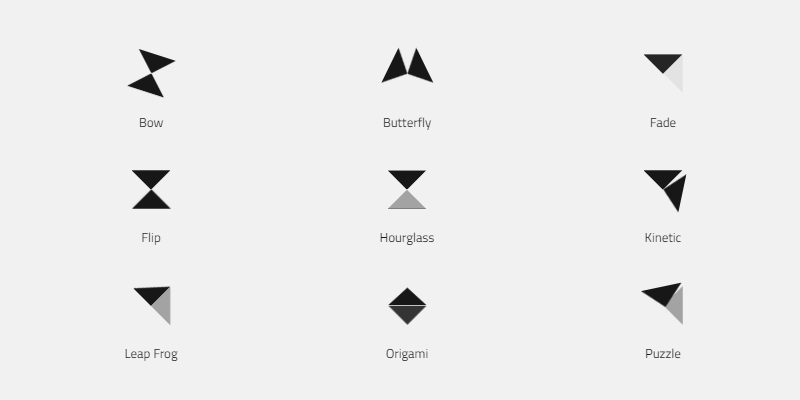 CSS Dual Triangle Preloaders | Bypeople