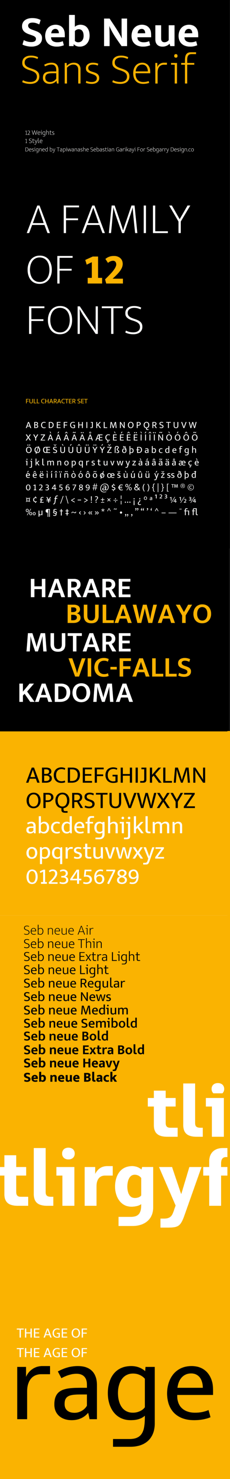 Seb Neue: Sans Serif Font Family | Bypeople