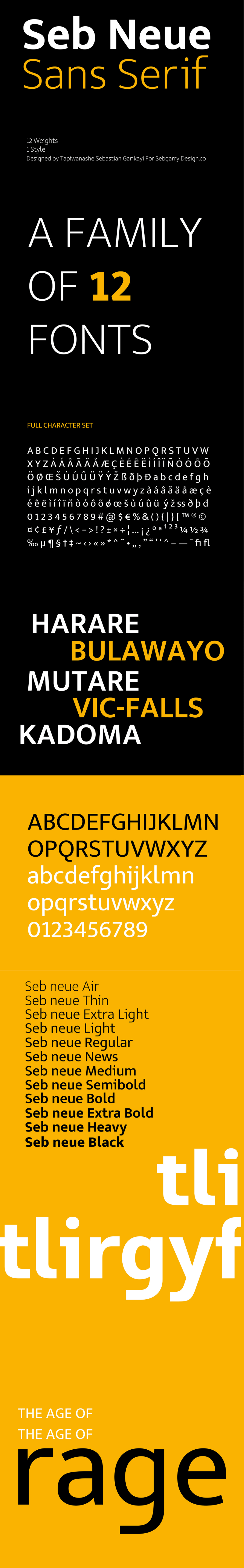 Seb Neue: Sans Serif Font Family | Bypeople