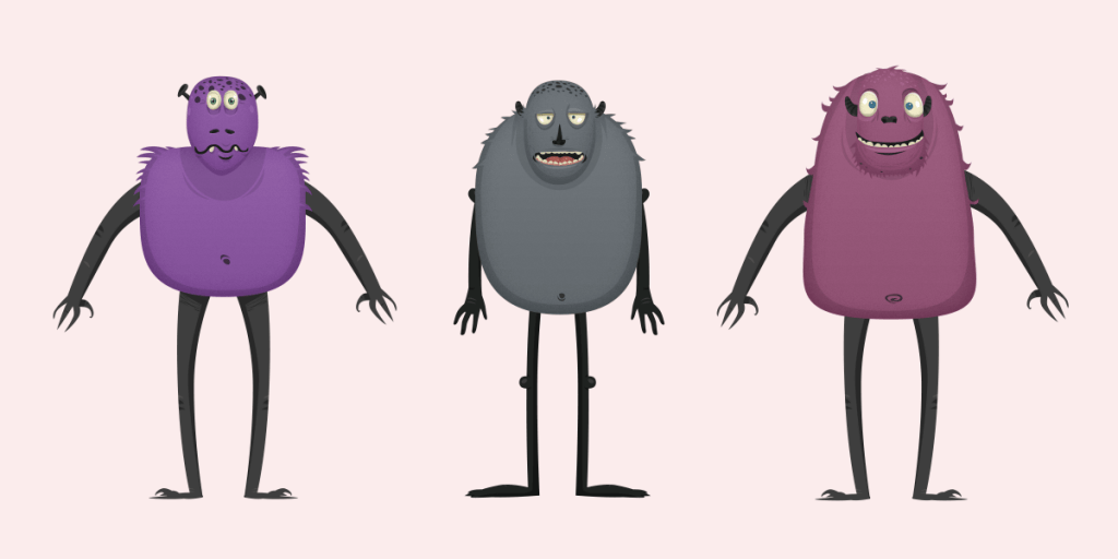 Vector Monster Pack (Revamped) With Source Files, More Than 1000 ...