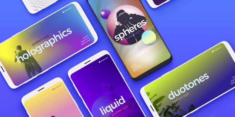 1000+ Gradient Vector Shapes Pack