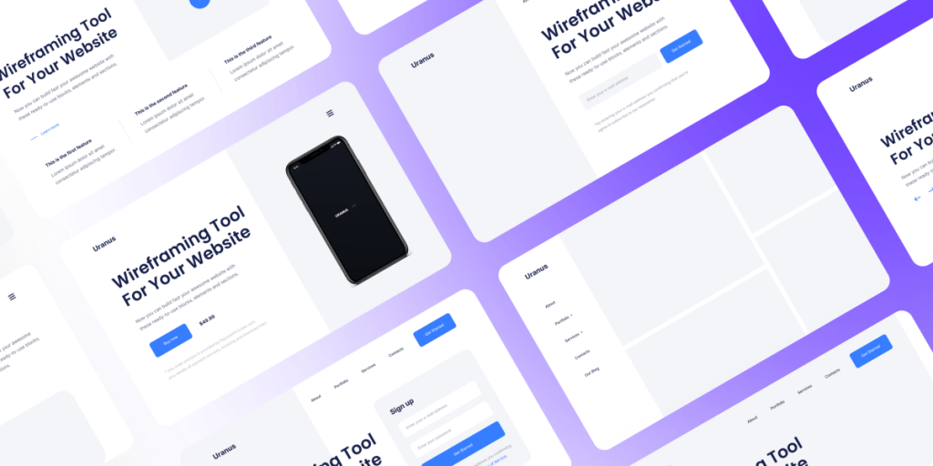 Grab a complete Figma wireframes kit featuring 180+ ready-made sections ...