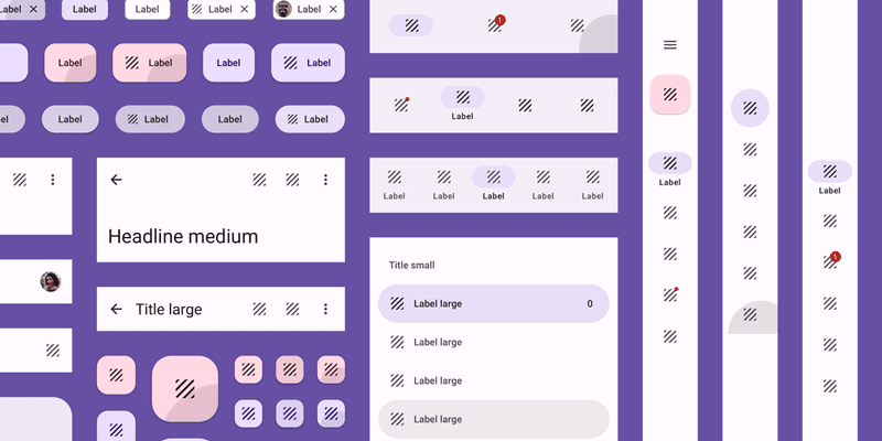 Material Design UI Kit For Sketch | Bypeople