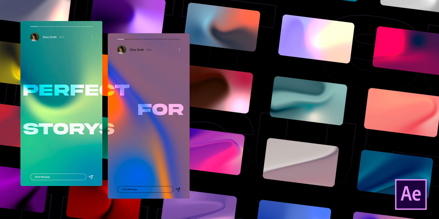 Animated Gradient Backgrounds Pack – 140+ FHD Animations with AE Source ...