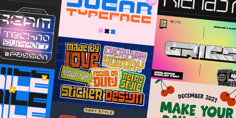 20 Creative Fonts Pack, Desktop & Web Font Files, Variety of Styles