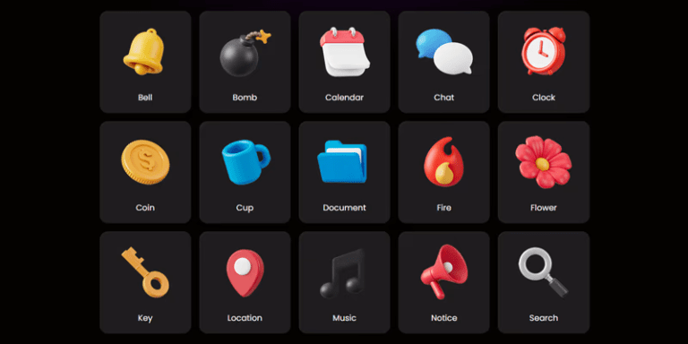 Take a look at this free pack of 3D icons featuring 15 color icons that ...