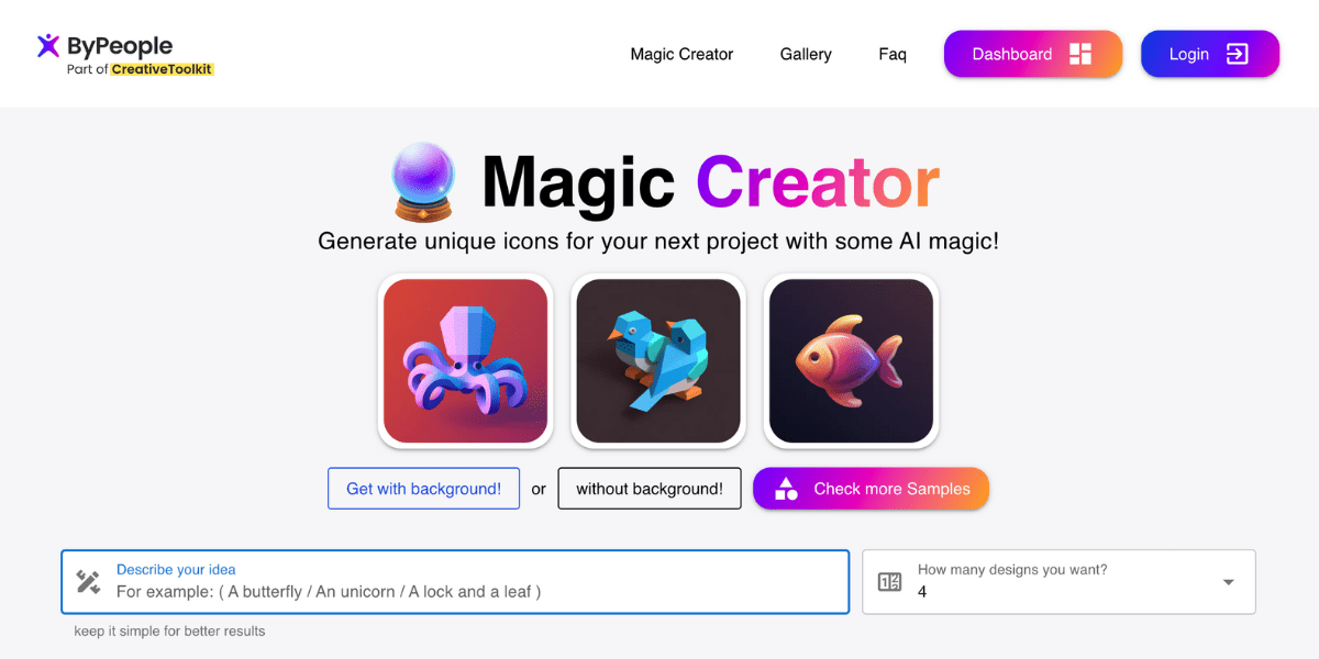 Write your icon idea
