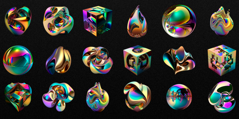 370+ Creative Abstract Shapes Pack, 5 Different Shape & Render Styles