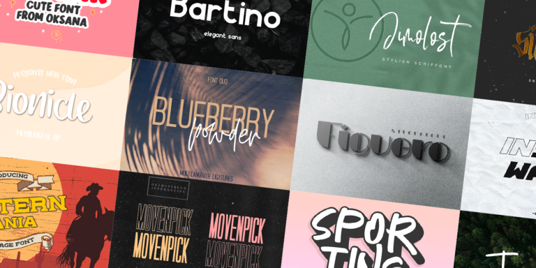 A big bundle of handwritten fonts for display purposes, featuring 49 ...